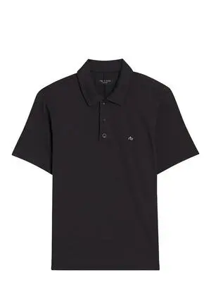 Rag & Bone Pima Cottonjersey Polo Shirt - Black