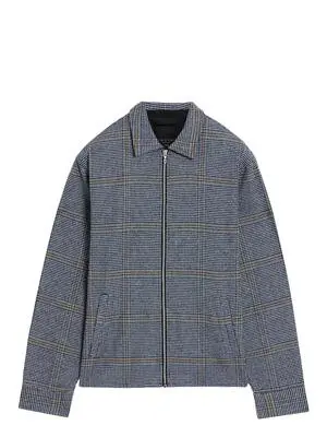 Rag & Bone Checked Cotton-tweed Jacket - Navy