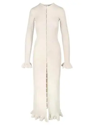 IOANA CIOLACU Ruffled Maxi Dress - Neutrals