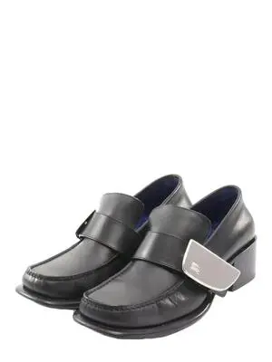 Burberry 50mm Leather Loafers - Black