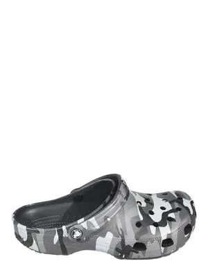 CROCS Camouflage-print Mules - Grey