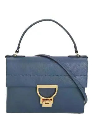 COCCINELLE Mini Arlettis Leather Tote Bag - Blue