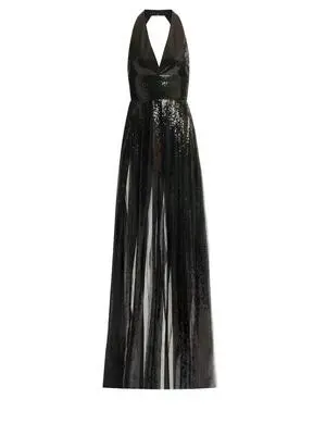 Elie Saab Sequin-embellished Maxi Dress - Black