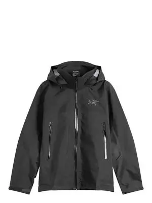 Arc'teryx Hooded Logo-Print Jacket Grey