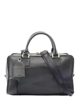 Loewe 2000s Amazona 36 Leather Tote Bag - Black