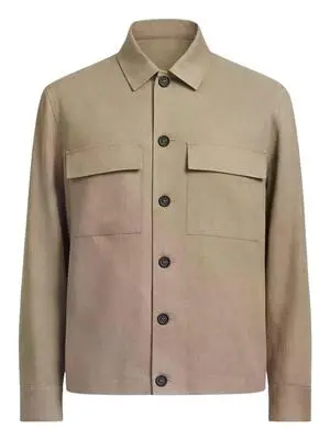 Peserico Flap-pocket Shirt Jacket - Neutrals