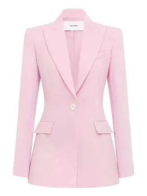 Alex Perry Single-breasted Wool Blazer - Pink