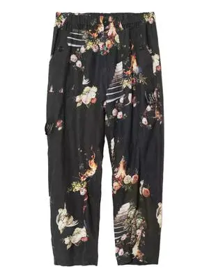 Undercover Graphic Print Trousers - Black