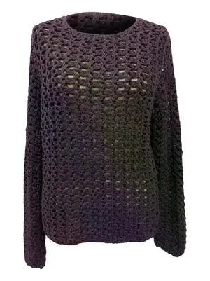 Gucci Crochet Knitted Sweater - Purple
