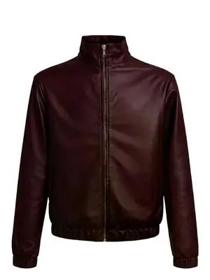 FRANZESE COLLECTION Reversible Leather Jacket - Red