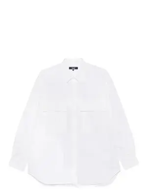 Comme Des Garçons Chest-pocket Long-sleeve Shirt - White