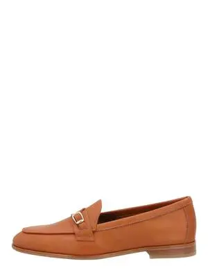 FRAU Buckle-strap Leather Loafers - Neutrals
