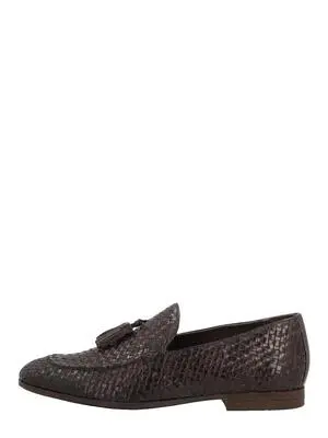 FRAU Woven Tassel Loafers - Brown