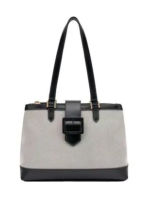 FRAU Buckle Tote Bag - Black