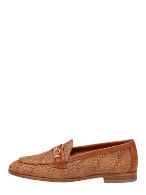 FRAU Herringbone-effect Loafers - Brown