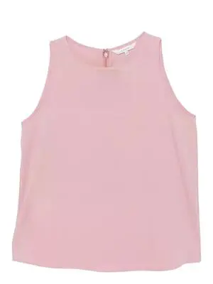 XACUS Sleeveless Top With Zip Back - Pink