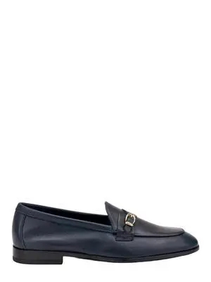 FRAU Buckle-detail Leather Loafers - Blue