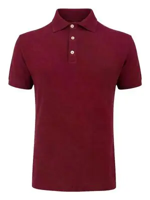 FRANZESE COLLECTION Gossip Ribbed-trim Polo Shirt - Red