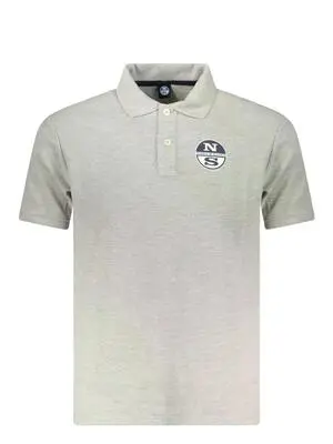 NORTH SAILS Logo-patch Polo Shirt - Grey