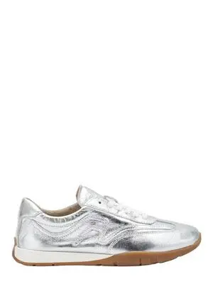 FRAU Laminated Leather Sneakers - Silver