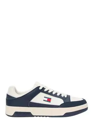 Tommy Hilfiger Panelled Logo-patch Sneakers - Blue