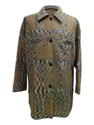 Missoni Knitted Button-down Coat - Neutrals