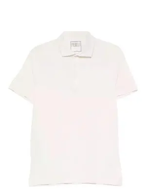 Fedeli Short-sleeve Polo Shirt - Neutrals