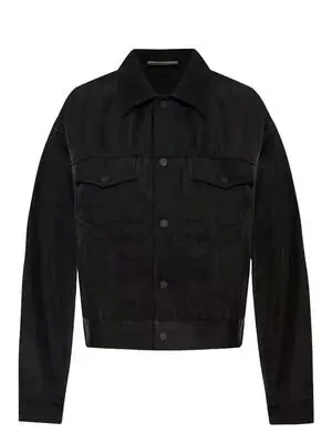 Fear Of God Spread Collar Logo-patch Shirt Jacket - Black
