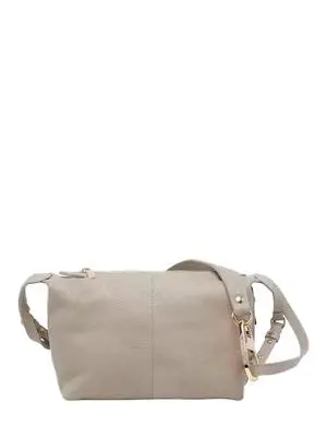 MY BEST BAG FIRENZE Grained Leather Shoulder Bag - Grey