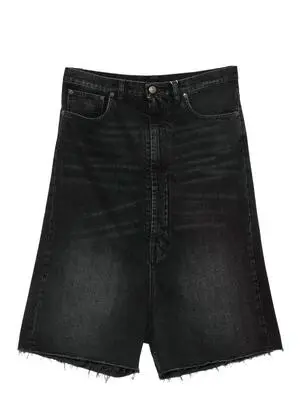 MAISON MARGIELA Raw-edge Denim Shorts - Black