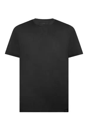 LOW BRAND Crew-neck Short-sleeve T-shirt - Black