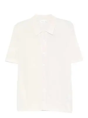 ROBERTO COLLINA Short-sleeve Knit Shirt - Neutrals