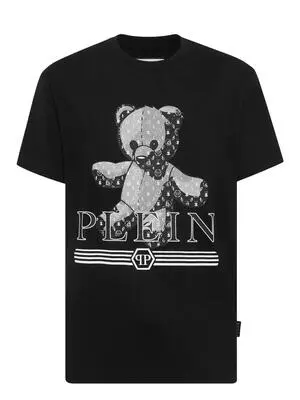 Philipp Plein Teddy Bear Cotton T-shirt - Black