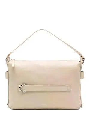 COCCINELLE Grainy Leather Shoulder Bag - Neutrals