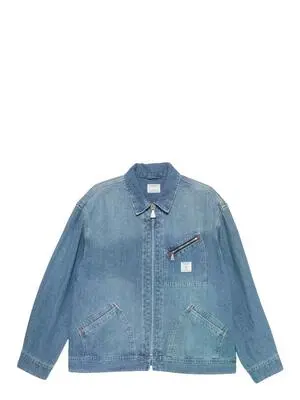 ROY ROGER'S Zip Denim Jacket - Blue