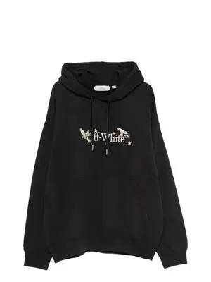 Off-White Logo-print Hoodie - Black