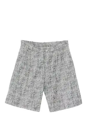 KANG Pleated Distressed Shorts - Grey