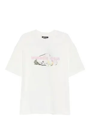 WRSTBHVR Graphic Print T-shirt - Neutrals