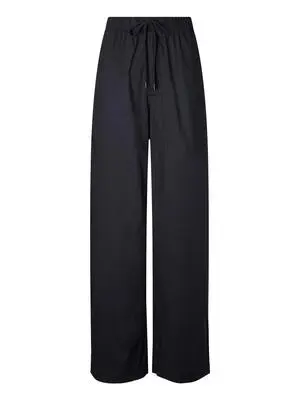 SKIMS Cotton-blend Straight-leg Pants - Black