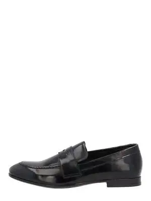 FRAU Polished Leather Loafers - Blue