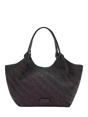 FRAU Mini Herringbone-Effect Tote Bag