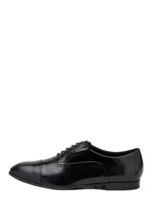 FRAU Polished Leather Oxford Shoes - Black