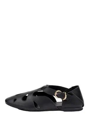 FRAU Cut-out Sandals - Black