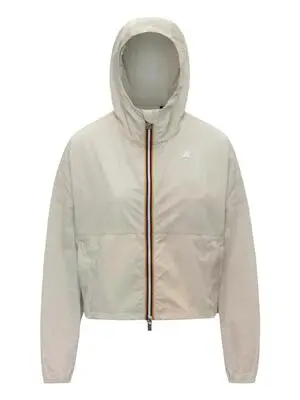K-WAY Zip-up Cropped Jacket - Neutrals