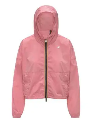 K-WAY Zip-up Cropped Jacket - Pink