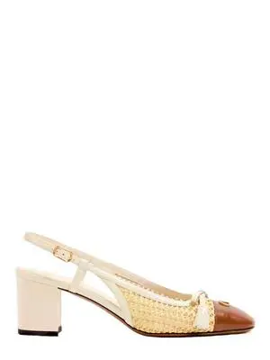 Valentino Garavani Slingback Sandals - Neutrals