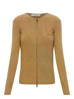 Fear Of God Logo-embroidered Cardigan - Neutrals