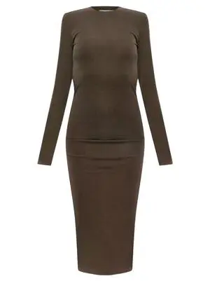 Fear Of God Essentials Long-sleeve Dress - Brown
