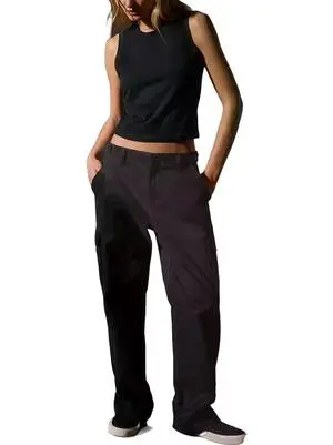 JAMES PERSE Cropped Tank Top - Black