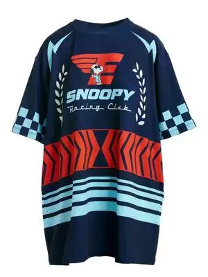 Essentiel Antwerp Graphic-print Oversized T-shirt - Blue